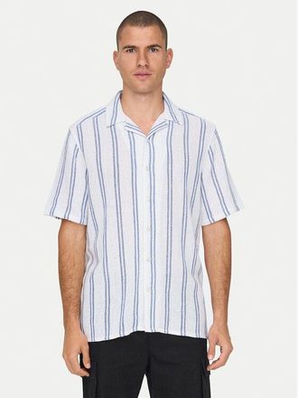 Only & Sons Hemd 22025659 Wei&szlig; Regular Fit