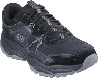 Skechers Herren Vigor at Richwood Wanderschuh, Black Leather/Synthetic/Trim, 42 EU