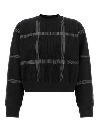 Pleats Please Issey Miyake Pull Col Rond - Noir