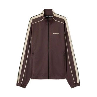 Palm Angels Classic Logo Track Top - - Sweatshirts & Hoodies - Herren - Braun - S