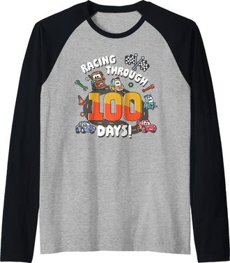 Pixar Disney & Pixars Cars Racing Through 100 Days of School Raglan