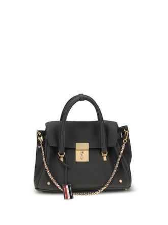 Thom Browne Womens Handbag Mrs. Thom Dark Grey Calf Leather Shoulder Bags