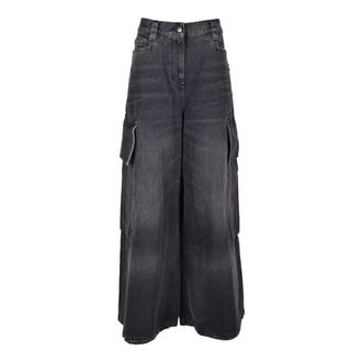 Palm Angels Weite Jeans - - Jeans - Damen - Grau - W26