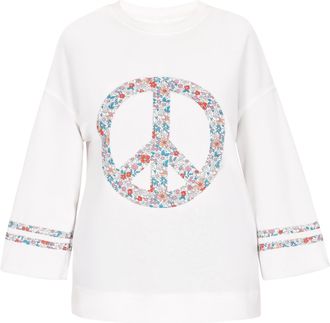 Usha Bluse Frauen beige mehrfarbig