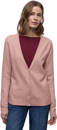 Street One Kuscheliger V-Neck Cardigan Faded Rose Mel. 46