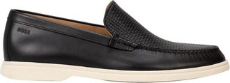 HUGO BOSS Homme, Chaussures, Noir, Taille: 42 EU Mocassins en cuir