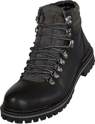 Nebulus Herren Winterstiefel HIKING, warme Stiefel mit Merinowolle, Lederstiefel, Wanderschuhe, schwarz - 43