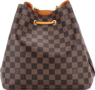 Louis Vuitton NeoNoe Handbag Damier with Leather MM bucket bag - Braun