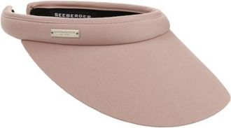 Seeberger Azalee Visière pare-soleil en coton pour femme - Marron - Taille unique