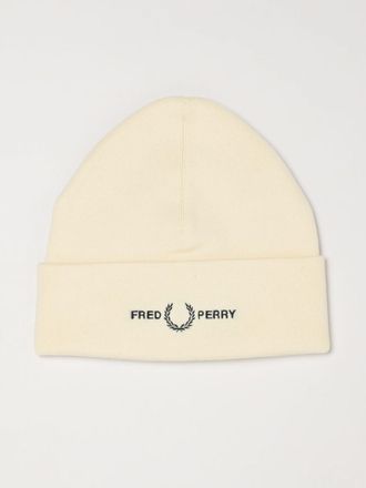Fred Perry Bonnet beanie en coton avec logo brod&eacute; et revers