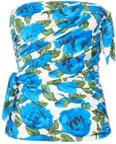 Philosophy di Lorenzo Serafini Top &agrave; imprim&eacute; floral