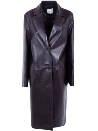 Joseph Leather Coat Vittoria