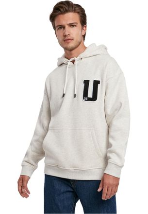 Urban Classics Oversized Frottee Patch Hoody lightgrey XL