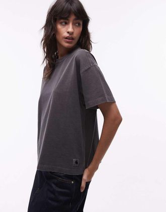 Carhartt Work in Progress Torian - Oversize-T-Shirt in verwaschenem Schwarz