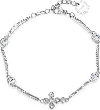 Brosway Armband Frau aus Edelstahl mit Symbolen Kreuz, Armband Frau Kollektion CHAKRA - BHKB027