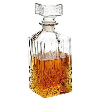 Pasabahce Klassische Glas-Karaffe ca. 900 ml f&uuml;r Whiskey Cognac Brandy Lik&ouml;r, Durchsichtig