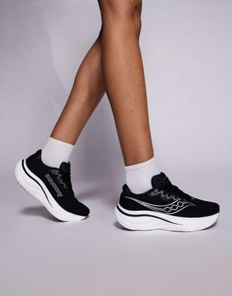 Saucony Ride 19 - Lauf-Sneaker in Schwarz und Silber