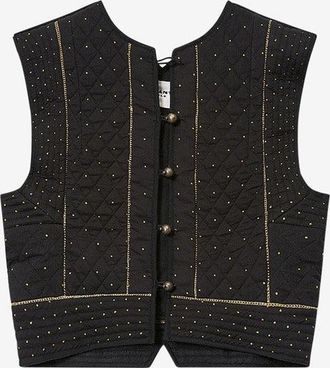 Isabel Marant Gilet Volana - Femme - Noir - Taillet0 - Marant &Eacute;toile