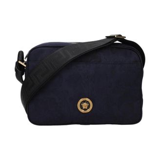 Versace Medusa Logo Umh&auml;ngetasche - - Bags - Herren - Blau - ONE SIZE