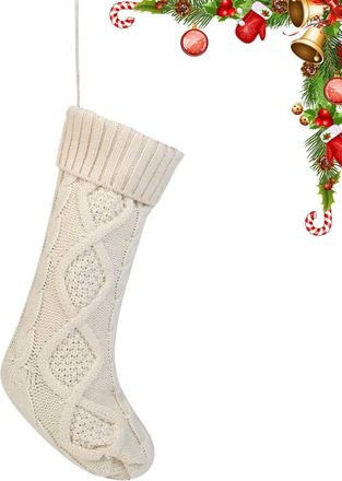 Generic Große Weihnachtsstrümpfe - 46 cm Weich Klassisch | Christbaumschmuck Große Strümpfe - Für Kinder Kleinkinder Frauen Mädchen Studenten Kamin Baum Türgr