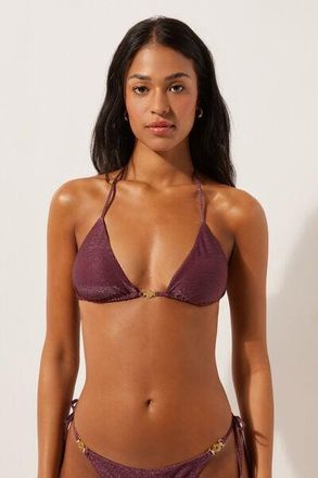 Calzedonia Triangel-bikinioberteil Golden Glow Bordeaux
