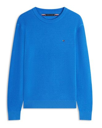 Tommy Hilfiger Leichter Pullover aus Baumwolle mit kleiner Flag-Stickerei in