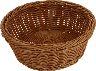 Aboofan Gewebter Brotkorb Schlichter Gewebter Aufbewahrungskorb Lebensmittelaufbewahrungskorb Bäckerei-aufbewahrungskorb Lebensmittel-haltekorb Korb Für Brot 