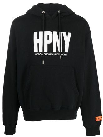 Heron Preston Hoodie mit Kordelzug - Schwarz