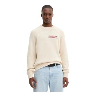 Kenzo Pull en maille brod&eacute; City - Homme - Pulls - Beige - Taille: XL