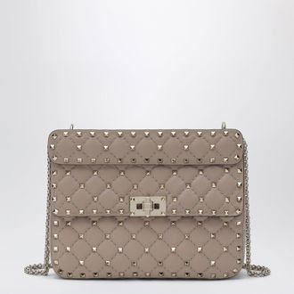 Valentino Garavani Mittelgro&szlig;e Rockstud Spike Tasche aus puderrosa Nappaleder