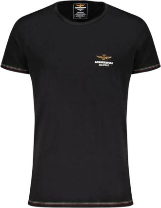Aeronautica Schwarze Baumwollunterw&auml;sche mit Print - - Tops - Herren - Schwarzk - M