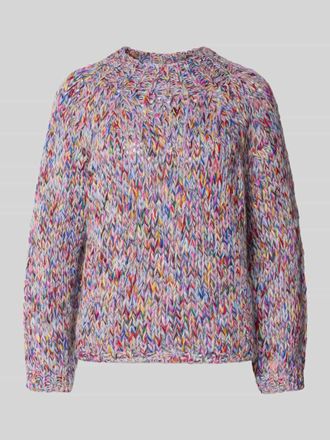 Rich & Royal Strickpullover mit gerippten Abschl&uuml;ssen