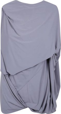 Entire studios Entire Studios - Top en Lycra &agrave; drap&eacute; lat&eacute;ral - Femme - Tops - Gris - Taille: 42 FR