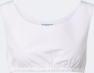 Prada Bralette aus Baumwollpopeline