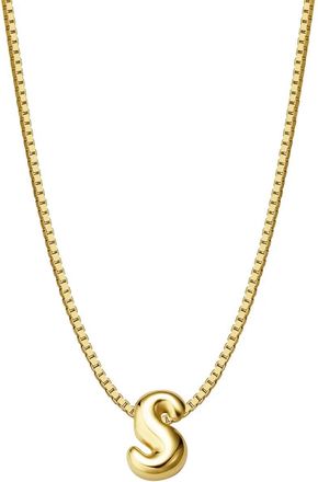 Glanzst&uuml;cke M&uuml;nchen Halskette - Sterling Silber Halskette Buchstabe S - Gr. unisize - in Gold - f&uuml;r Damen