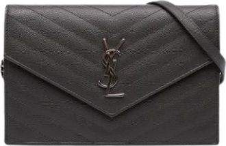 Saint Laurent Sac bandouli&egrave;re Pre-owned - Femme - Pre-owned - Gris - Taille: ONE Size
