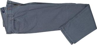Gardeur Herren Hose blau Baumwoll-Stretch meliert