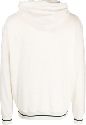 Autry Embroidered Logo Cotton Blend Hoodie - White