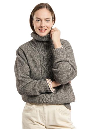 Armor Lux Pullover mit Stehkragen aus Baumwolle