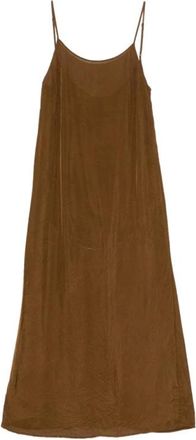 Uma Wang UMA Wang, Femme, Robes, Brun, Taille: 42 FR Anaya Long Dress