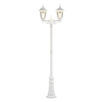 Konstsmide Firenze 7234-250 Standleuchte / B: 25cm T: 63cm H: 220cm / 2x100W / IP43 / lackiertes Aluminium / matt-weiß