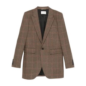 Saint Laurent Damen, Jacken, Braun, LGr&ouml;&szlig;e