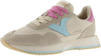 Victoria Baskets Cosmos Multicolore Nylon & Pi&egrave;ces en Daim Assorties & Semelle Crant&eacute;e 1134117 pour Femme Beige 36