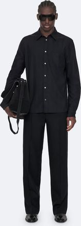 AllSaints Duke Langarmhemd in Tintenblau