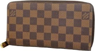 Louis Vuitton unisex, Pre-owned, Brun, Taille: ONE Size Portefeuille en tissu Pre-owned