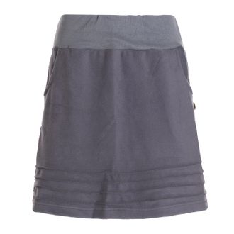 vishes Alternative Bekleidung - Thermorock Warmer Damen Winterrock kurz Minirock aus ECO-Fleece grau 38-40