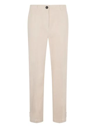 PESERICO pantalon droit &agrave; boutonni&egrave;re - Tons neutres