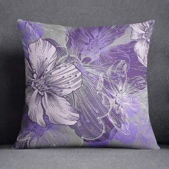 Bonamaison Le Jardin du Lin Kissenhüllen, Cotton, Mehrfarbig, 45x45