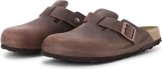Birkenstock Slipper & Pantoletten - sandales mules boston - Gr. 37 (EU) - in Braun - für Damen