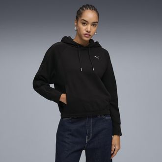 Puma Hoodie oversize HER Femme, V&ecirc;tements, Noir, XL